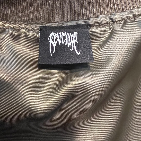 Revenge Clothing | Jackets & Coats | Revenge Embroidered Nylon Bomber ...